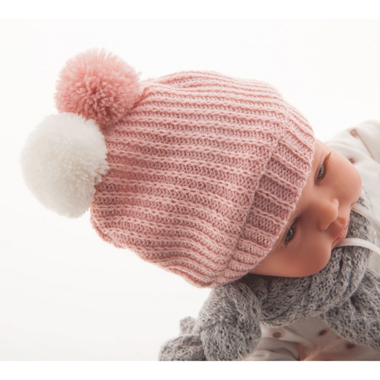 Antonio Juan Crying Baby Doll Kiko with Moon Cushion