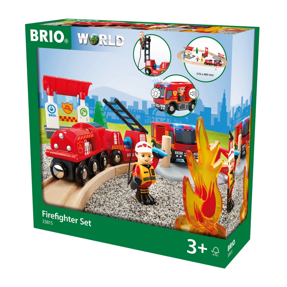 BRIO Firefighter Train Set 18 pieces – Jadrem Toys