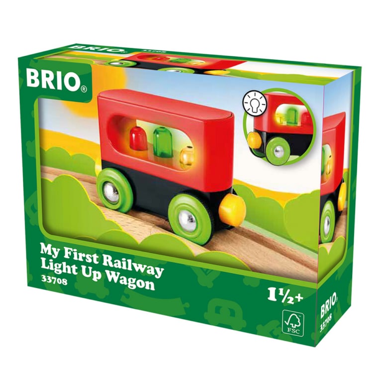 BRIO My First Railway Light up Wagon