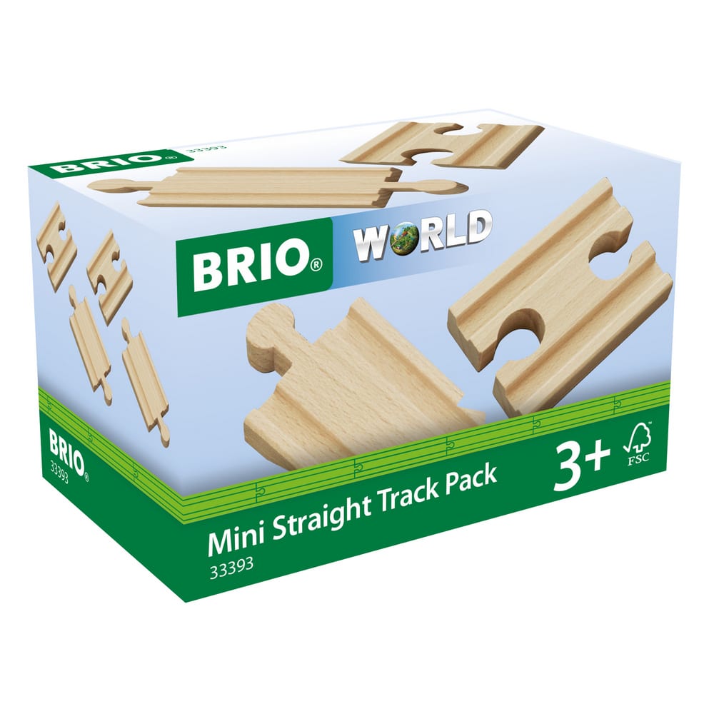 Design Unique Railway Layouts with BRIO Mini Straight Track Pack