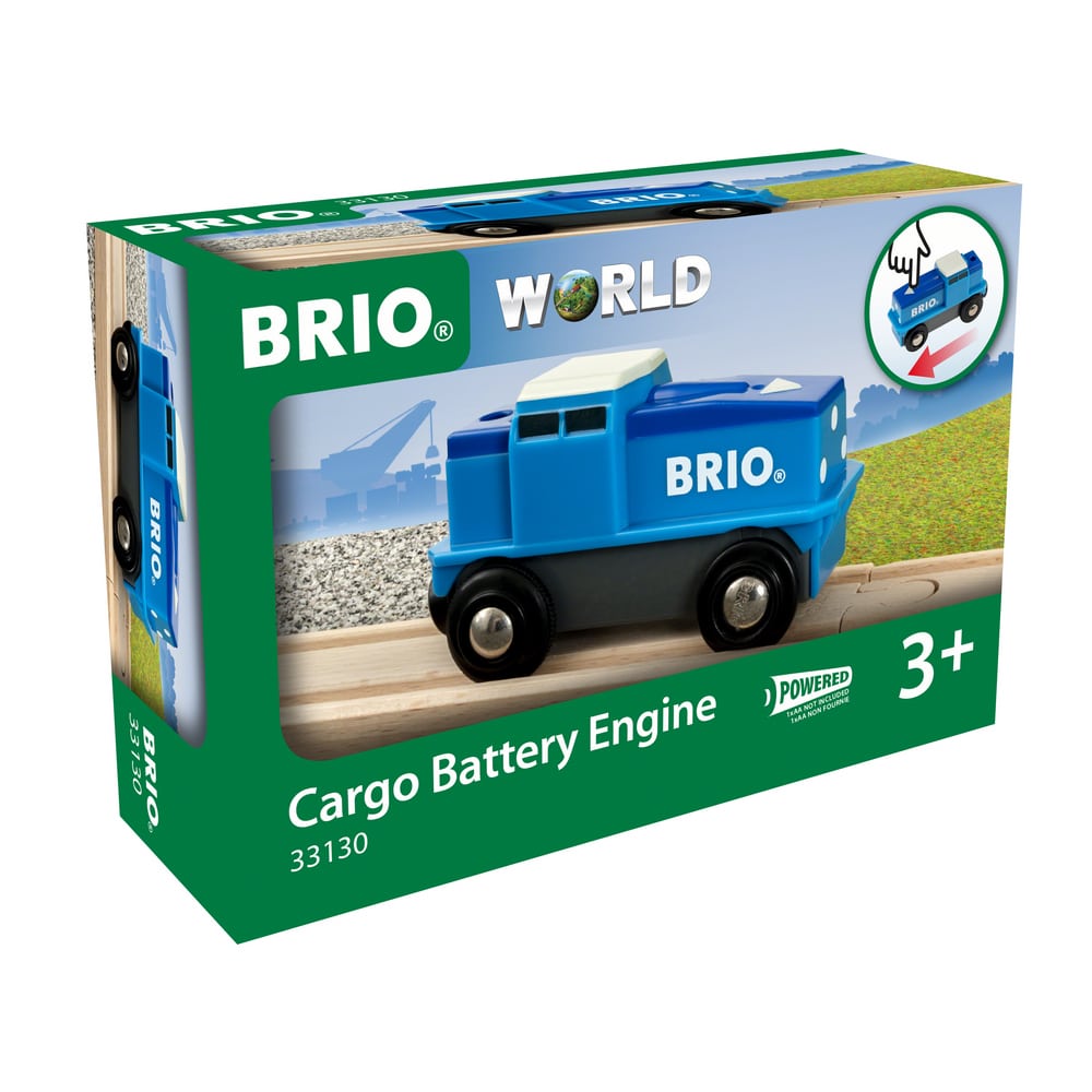 BRIO Cargo Battery Engine: Tap-and-Go Fun for Toddlers