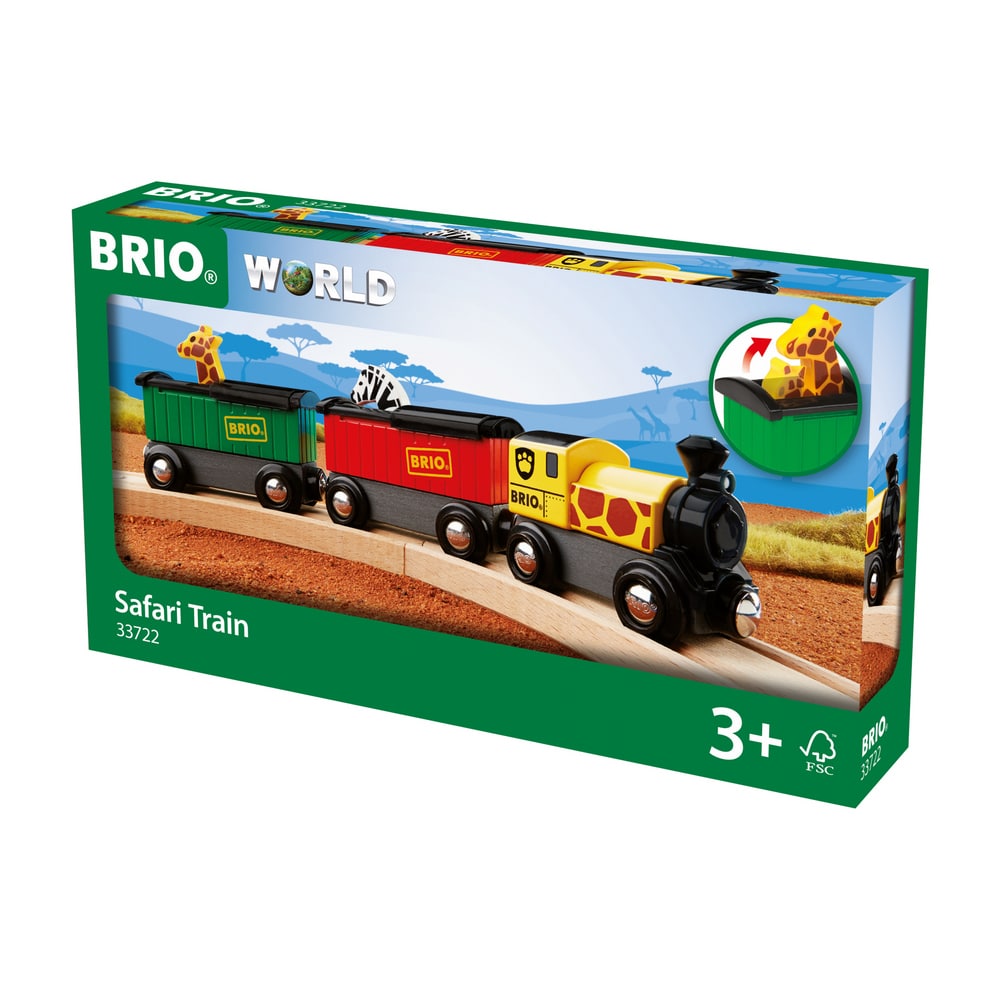 BRIO Train - Safari Train, 3 pieces