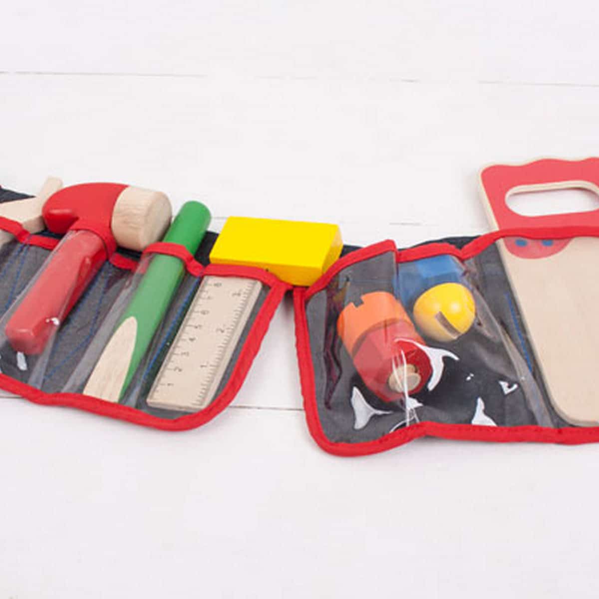 Bigjigs Red Carpenter's Tool Belt: Unleash the Joy of Fixing and Creating