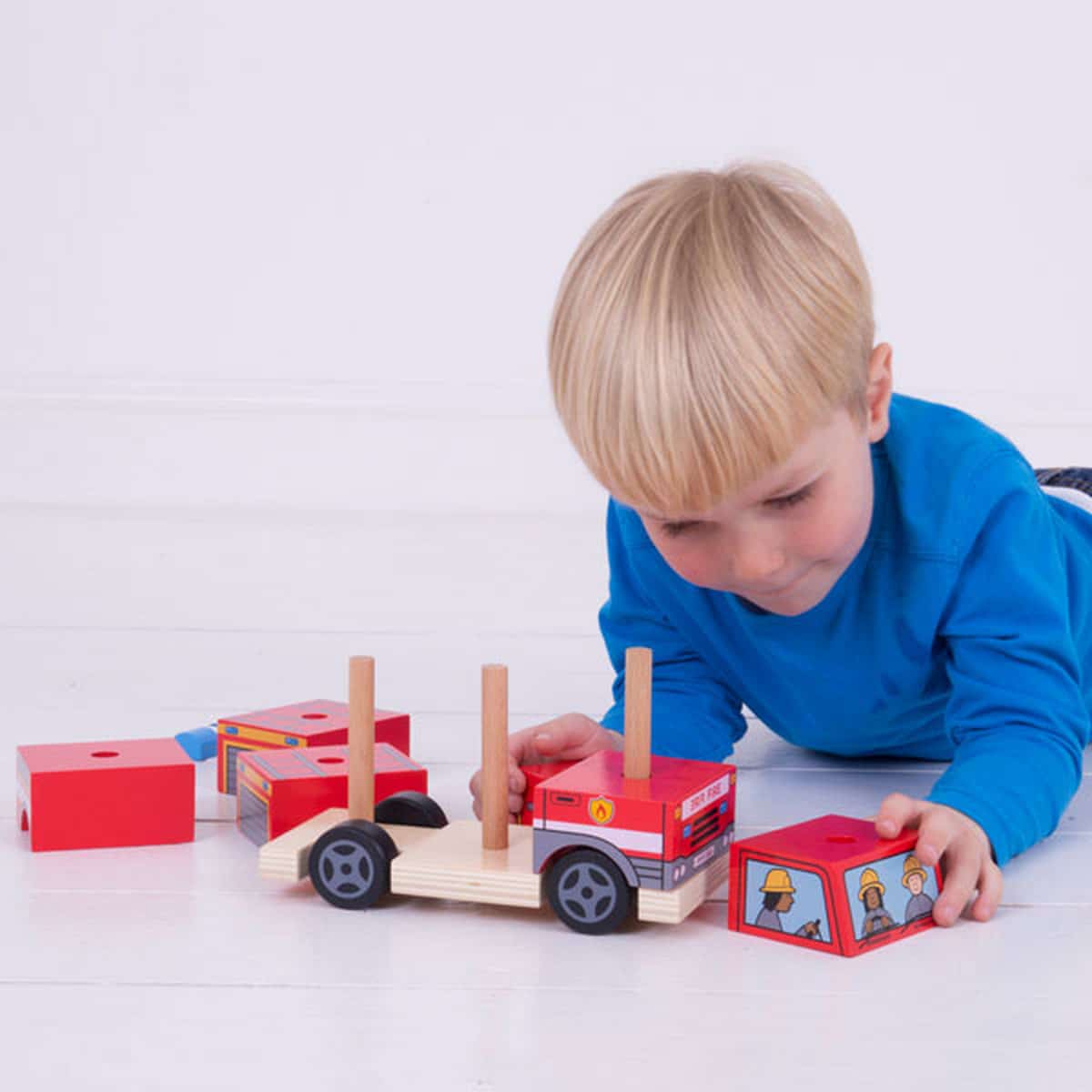 Stacking Fire Engine by Bigjigs: Double the Fun, Double the Play