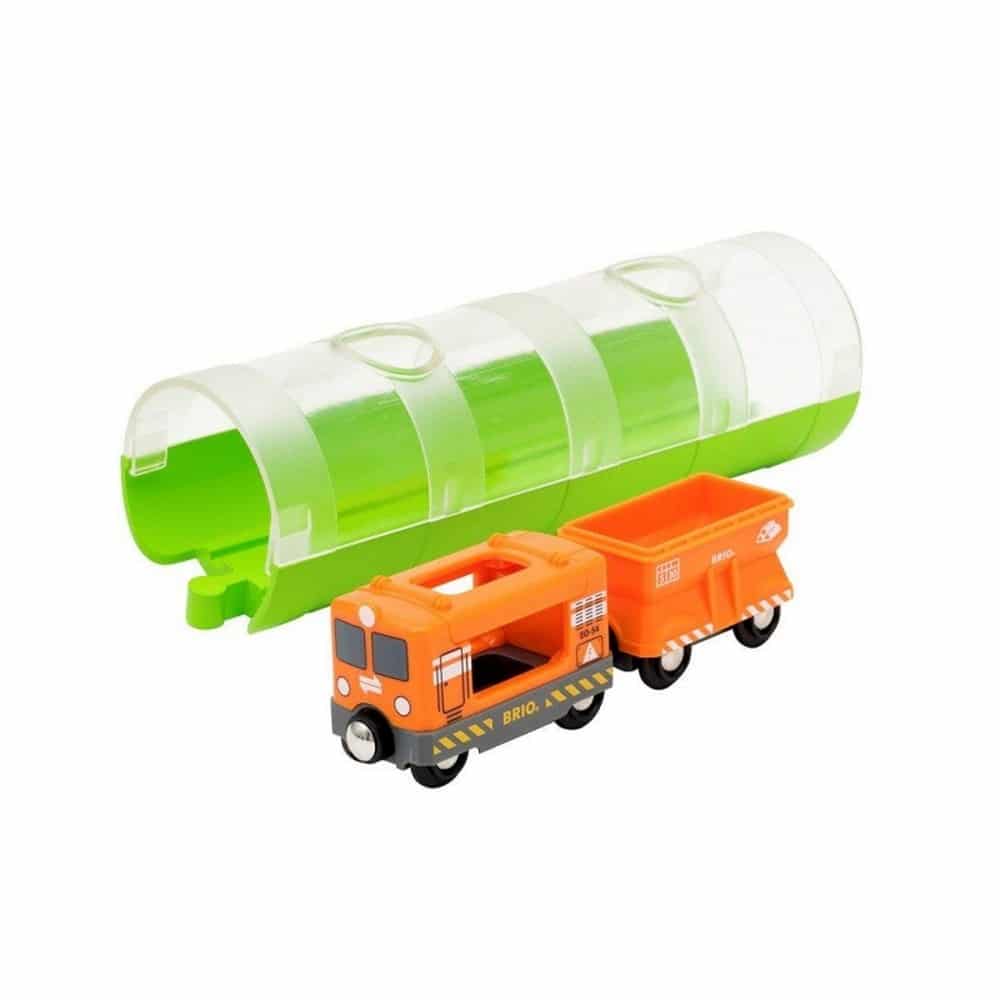 Brio Cargo Train and Tunnel 3 Pce Set