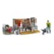 Bruder® Bworld Cow and Calf in Barn with Farmer – Jadrem Toys