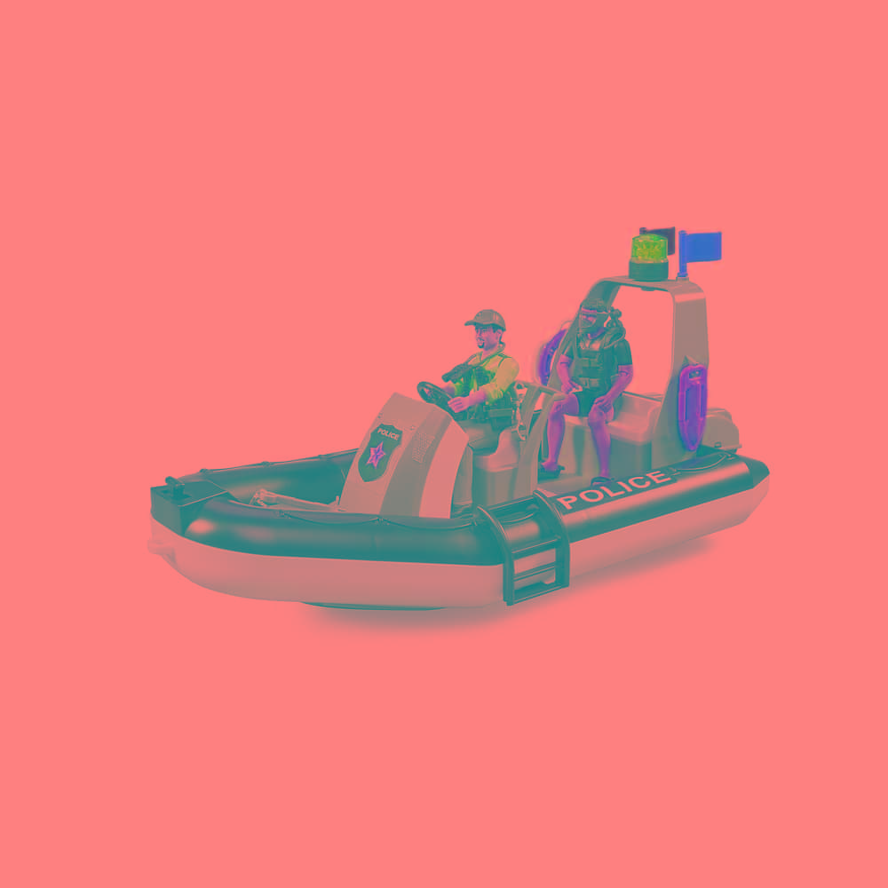 Bruder Bworld Police Boat: 1:16 Scale Water Patrol with Figures