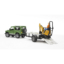 Bruder Land Rover Defender and Trailer, JCB and Worker | Jadrem Toys