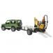 Bruder Land Rover Defender and Trailer, JCB and Worker | Jadrem Toys