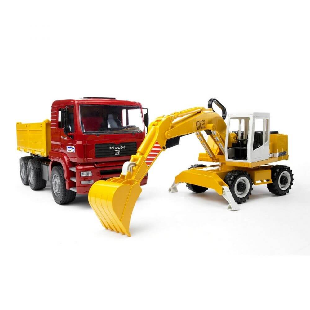 Bruder MAN TGA Construction Truck Excavator | Jadrem Toys