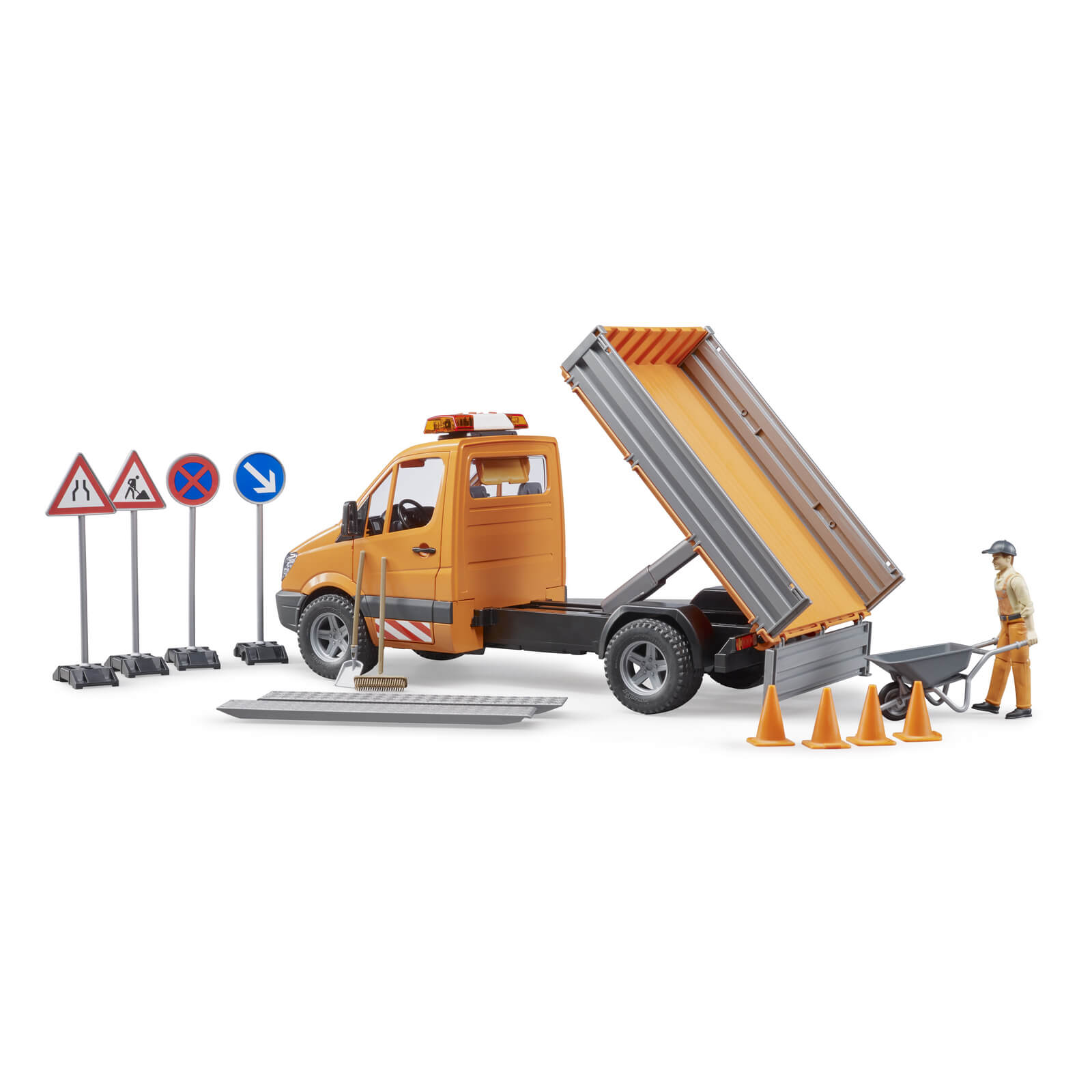 Bruder MB Sprinter Municipal with Worker and Accessories | Jadrem Toys
