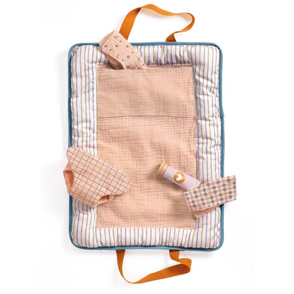 Djeco® Blue Fly Pomea Doll Changing Bag Set – Jadrem Toys