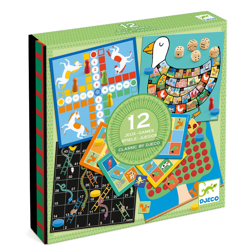 Djeco® 12 Classic Board Games