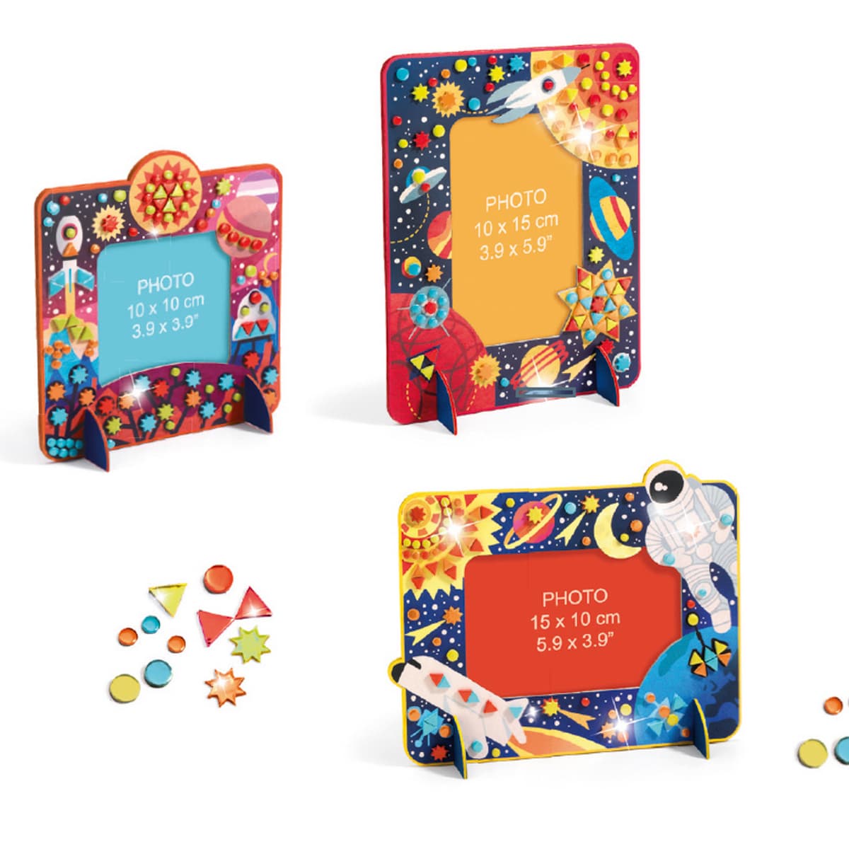 Djeco Space Photo Frames: Creative Craft Kit for Kids – Jadrem Toys