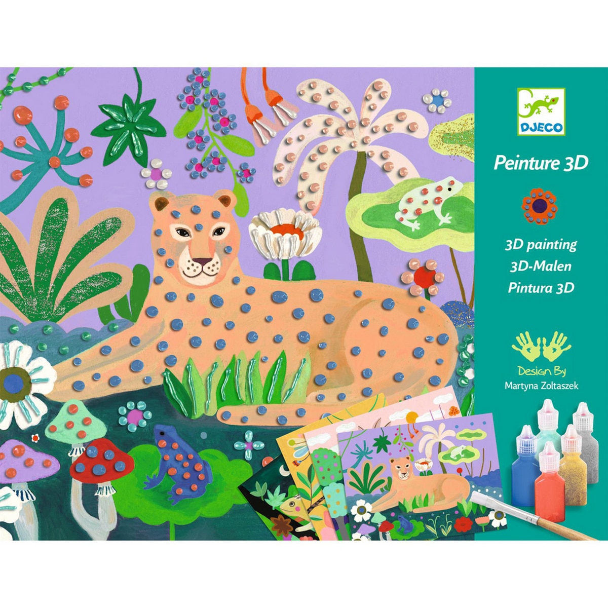 Djeco Tropical Forest 3D Painting Set: Spark Creativity in Children