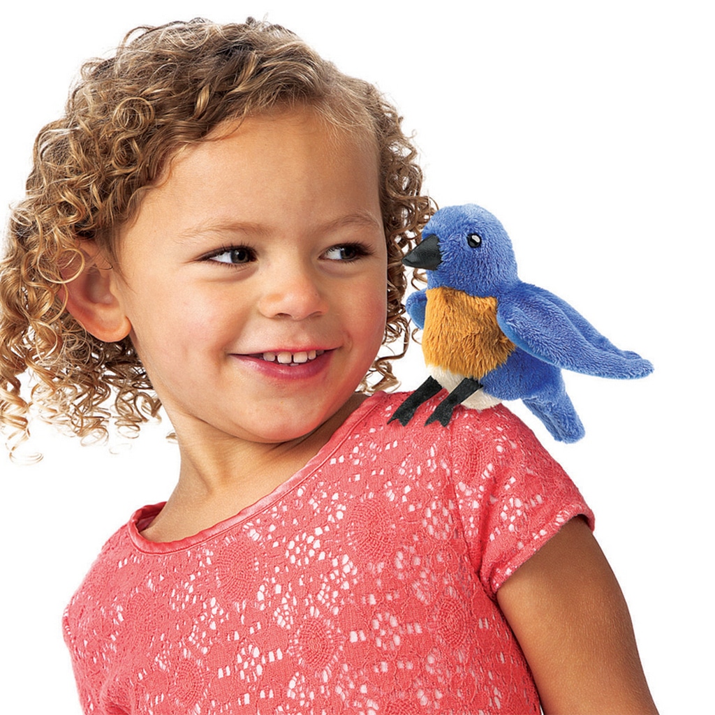Folkmanis® Pack of 3 Mini Bluebird Finger Puppets