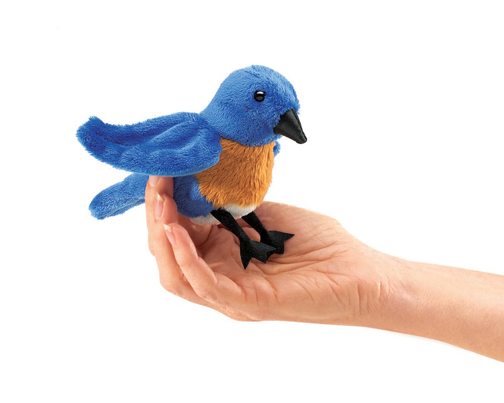 Folkmanis® Pack of 3 Mini Bluebird Finger Puppets