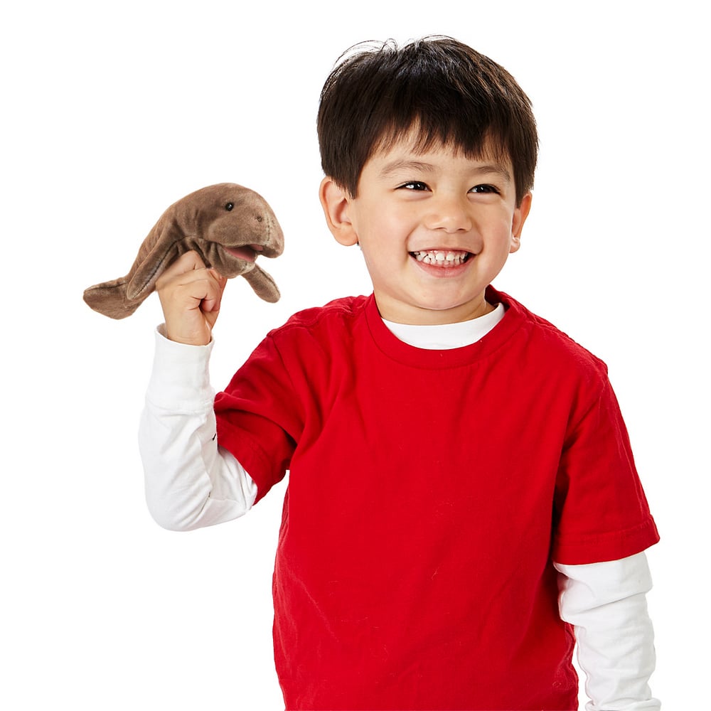 Folkmanis® Pack of 3 Mini Manatee Finger Puppets