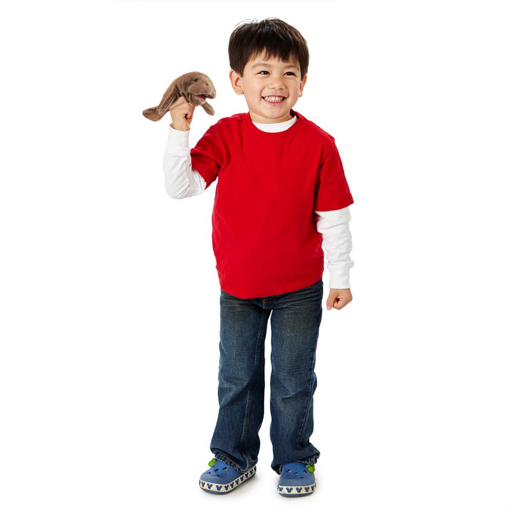 Folkmanis® Pack of 3 Mini Manatee Finger Puppets