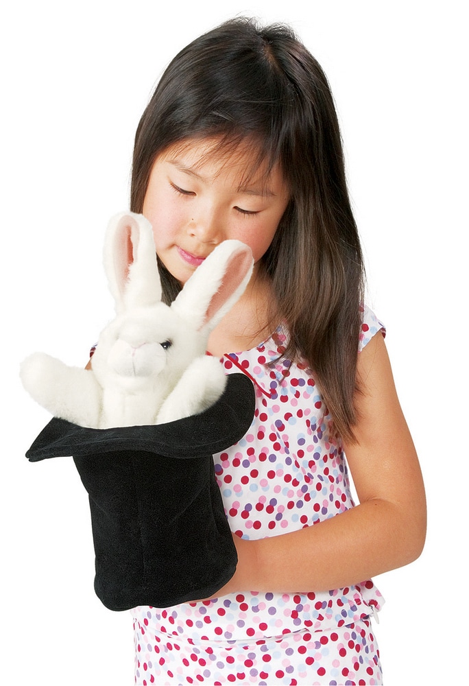 Folkmanis® Rabbit In The Hat Puppet