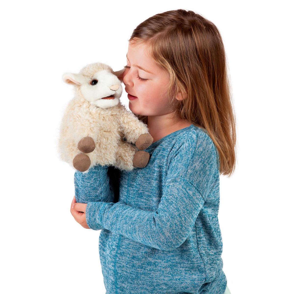 Folkmanis Small Lamb Puppet: Soft and Expressive Farm Fun