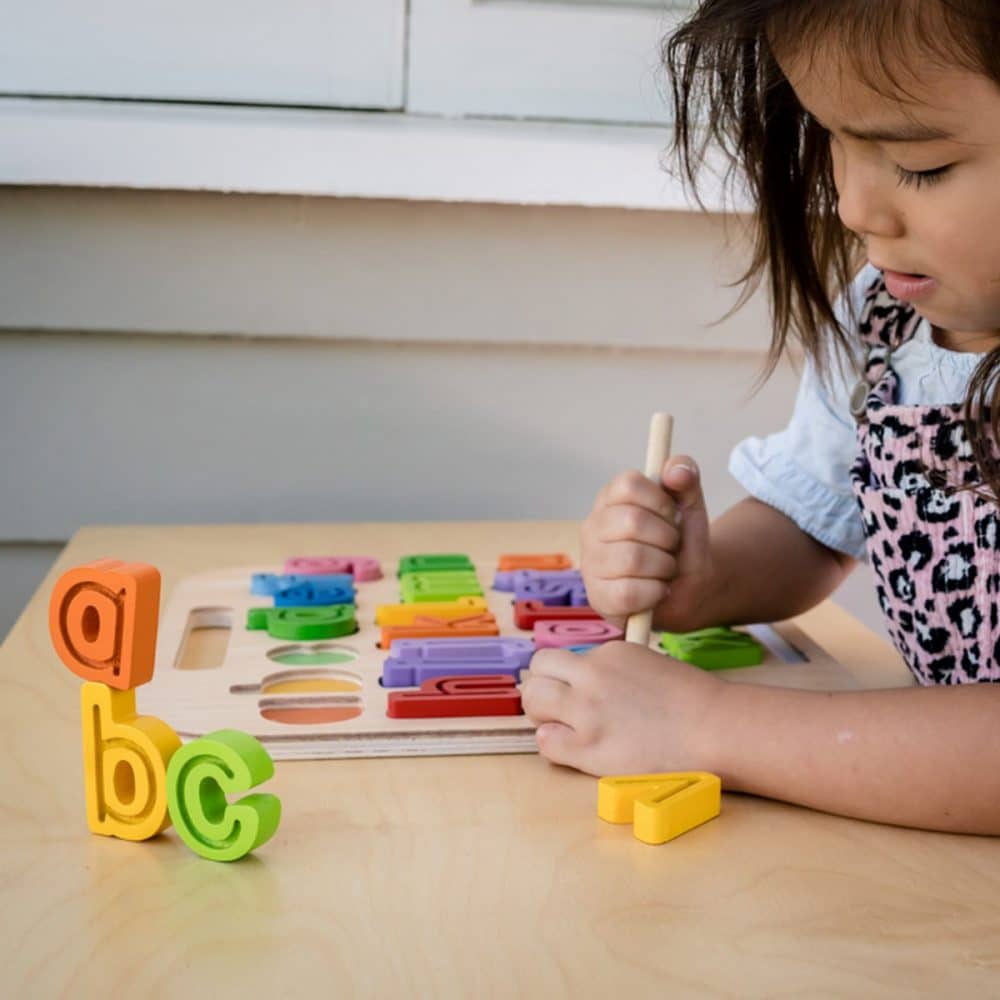 Kiddie Connect Lowercase ABC Trace Puzzle: Fun Alphabet Learning for Kids