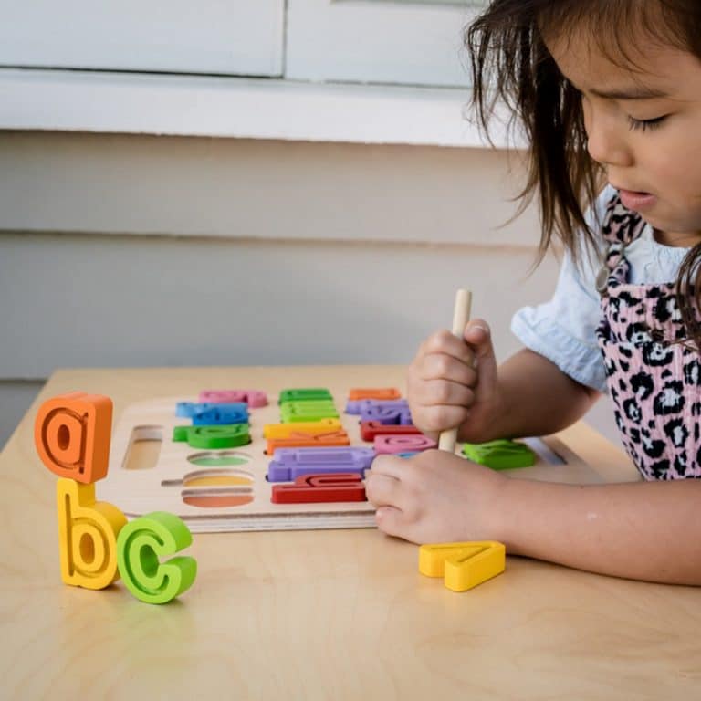 Kiddie Connect Lowercase ABC Trace Puzzle: Fun Alphabet Learning for Kids