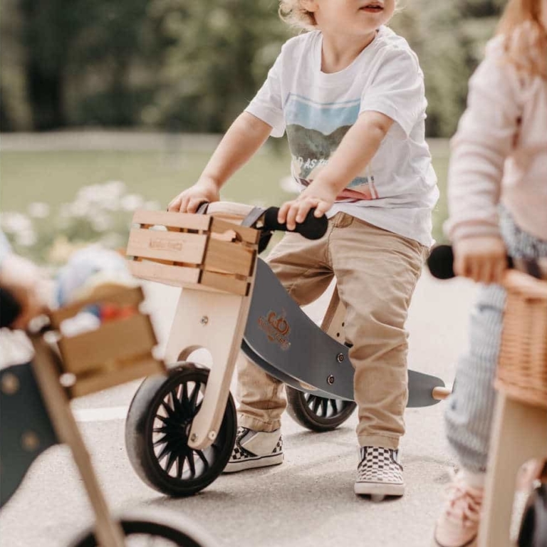 Kinderfeetss Tiny Tot * PLUS * Trike Slate Blue With Crate