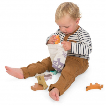 Le Toy Van Petilou Forest Stacker Tower: Woodland Stacking Fun