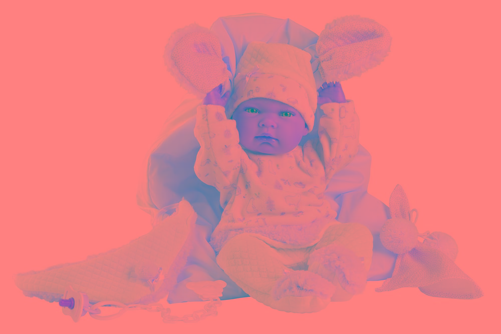 Llorens® Baby Doll Rosa with Bunny Eared Cushion