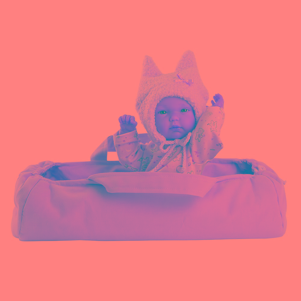 Llorens Doll Bimba with Carry Cot 35cm