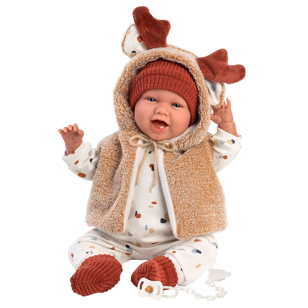 Llorens® Laughing Baby Doll Mimi Smiles Reindeer 42cm – Jadrem Toys