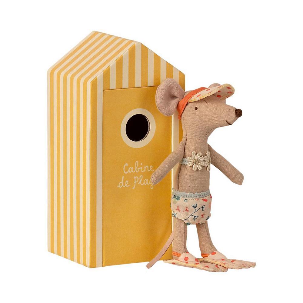 Maileg Beach Mouse Big Sister in Cabin – Jadrem Toys