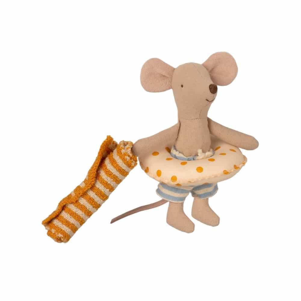 Maileg Beach Mouse Little Brother in Cabin