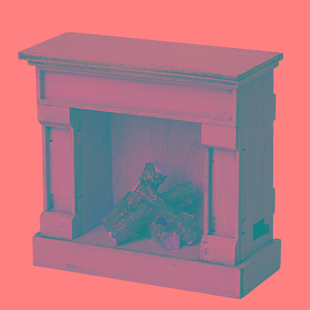 Maileg Miniature Fireplace Off-White