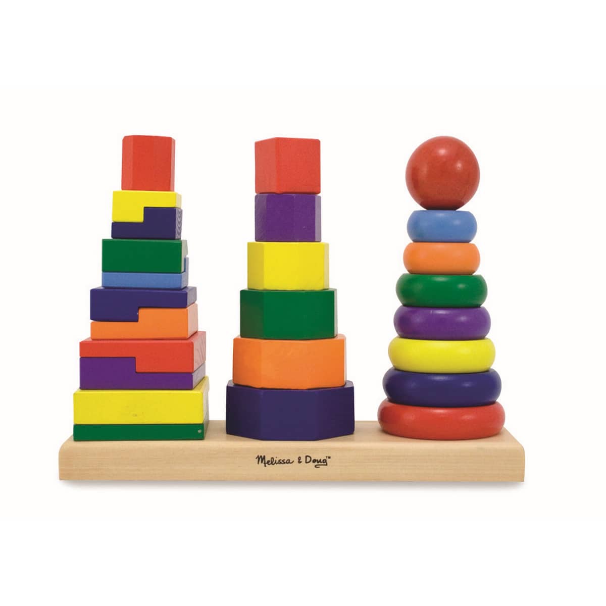 Melissa and Doug Geometric Stacker | Your Child's Gateway to Learning ...
