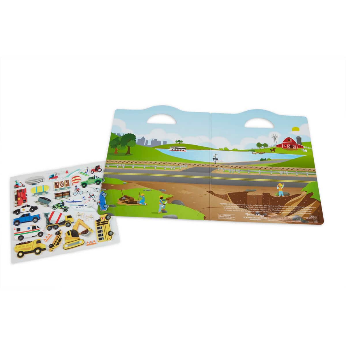 Melissa & Doug Reusable Puffy Sticker Set: Perfect for Children Aged Four+