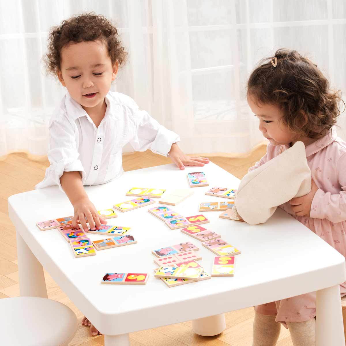 New Classic Toys FSC Domino Game Animals: Strategic Fun for Little Players