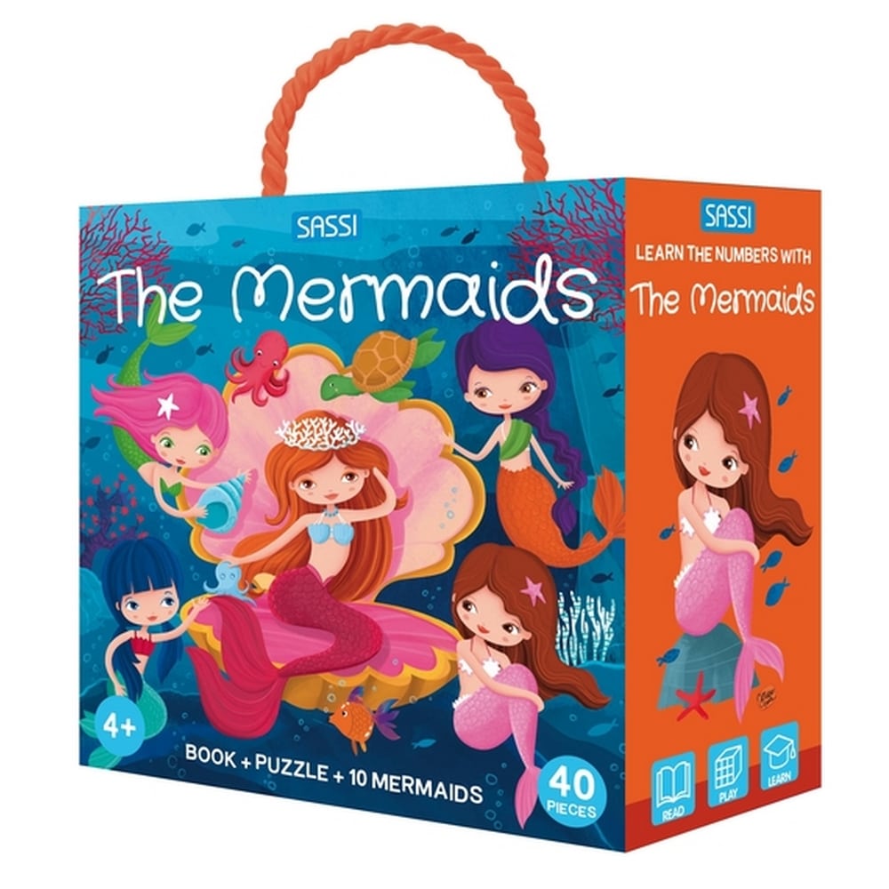 Sassi® Mermaids 3D Puzzle and Book Set | Jadrem Toys