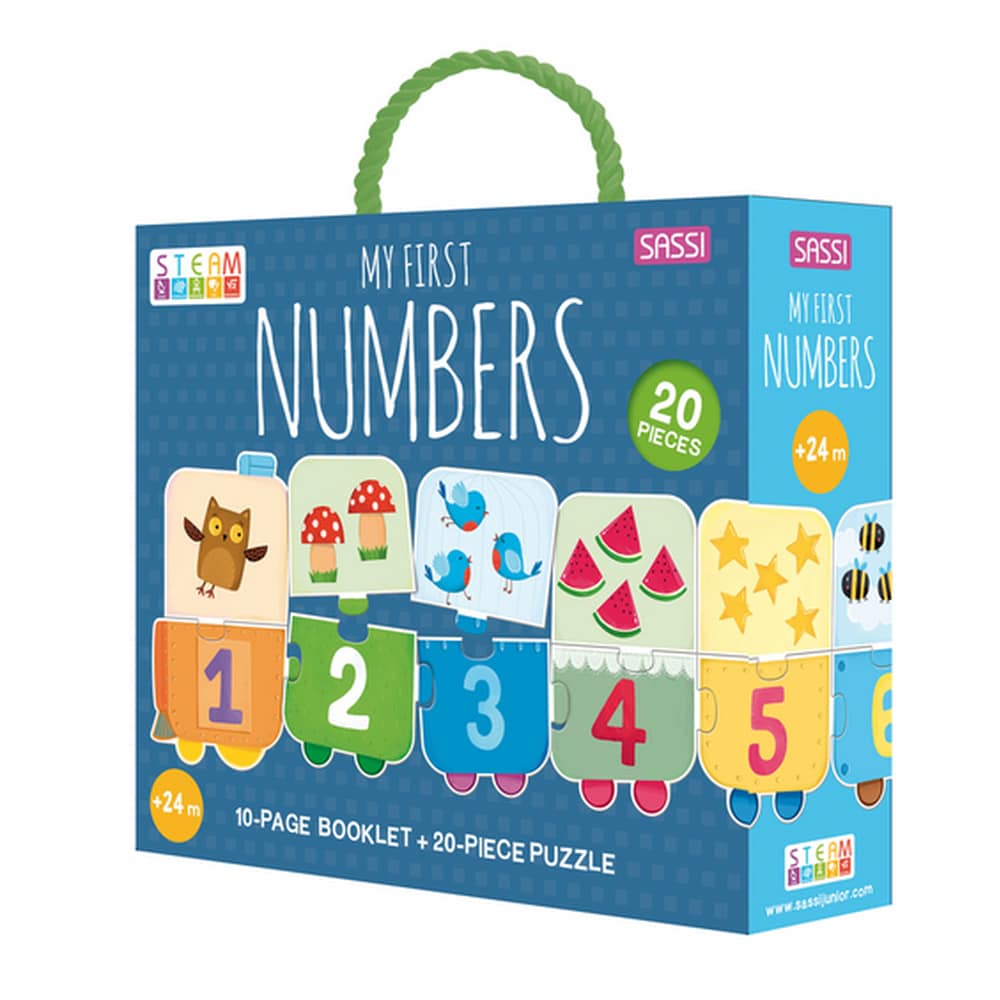 Sassi® My First Numbers Puzzle & Book Set | Jadrem Toys