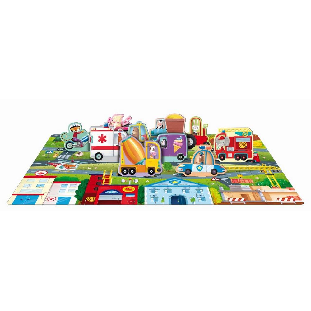 Sassi® Vehicles 3D Puzzle and Book Set | Jadrem Toys