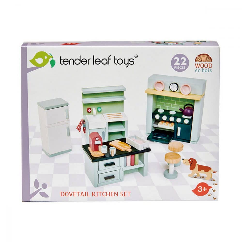 Tender Leaf Dovetail Kitchen Set: The Ultimate Dollhouse Kitchen Experience
