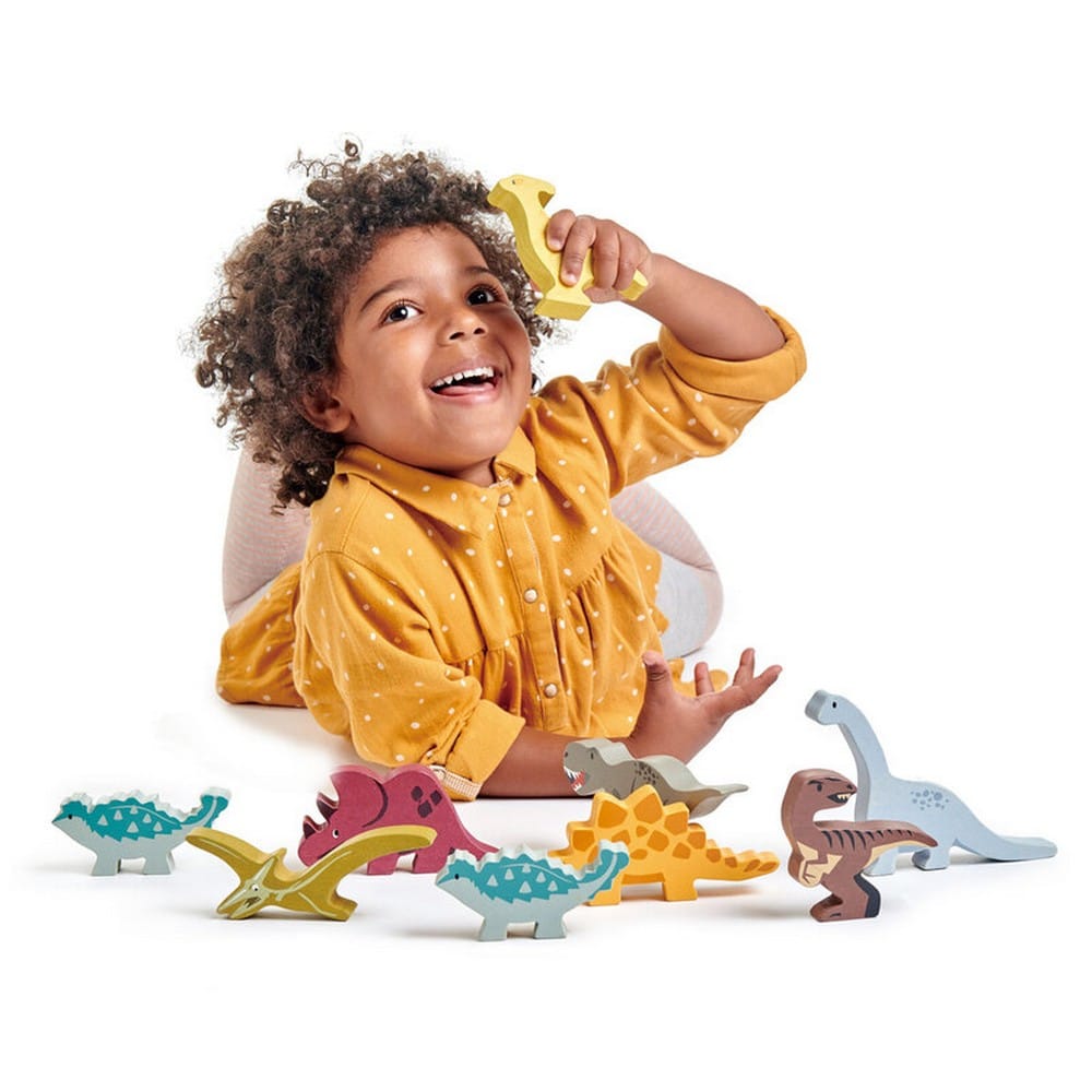 Tender Leaf Dinosaur Set: Wooden Play for Kids