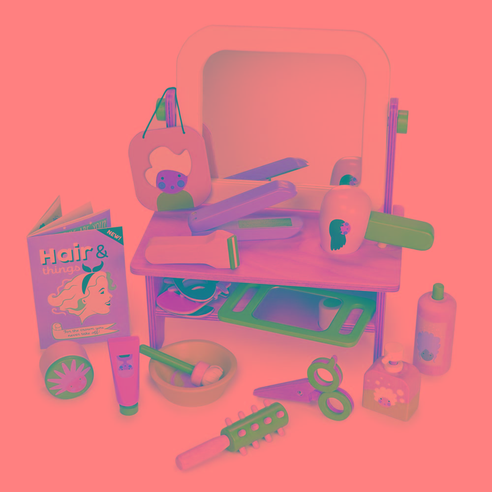 Tender Leaf Toys Hair Salon Set: Gender-Neutral Design for Kids