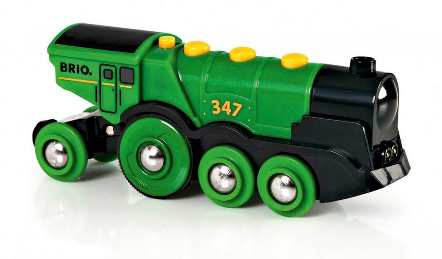 BRIO Big Green Action Locomotive: Lights, Sound & Fun