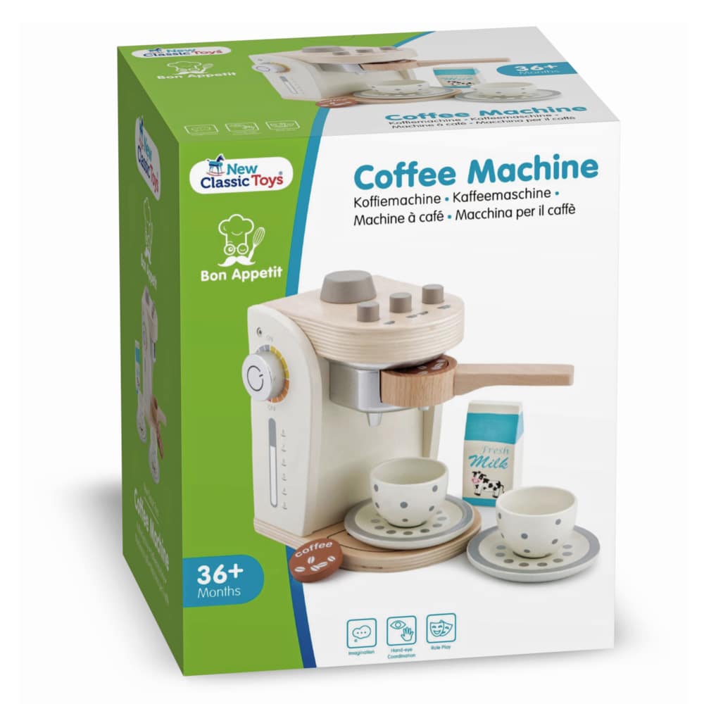 New Classic Toys Coffee Machine: Pretend Play Fun for Kids